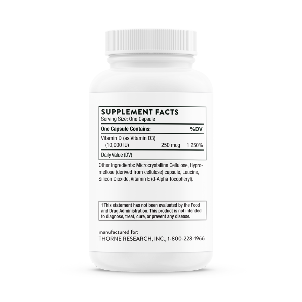 Vitamin D-10,000 60 Capsules – Eagle Highland Pharmacy